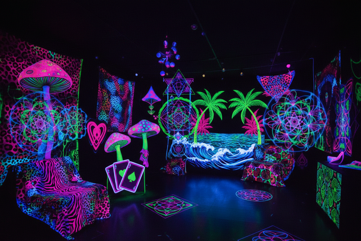 UV Rave Party Tent & Marquee Hire | UV Event Décor Sales & Glow Events ...