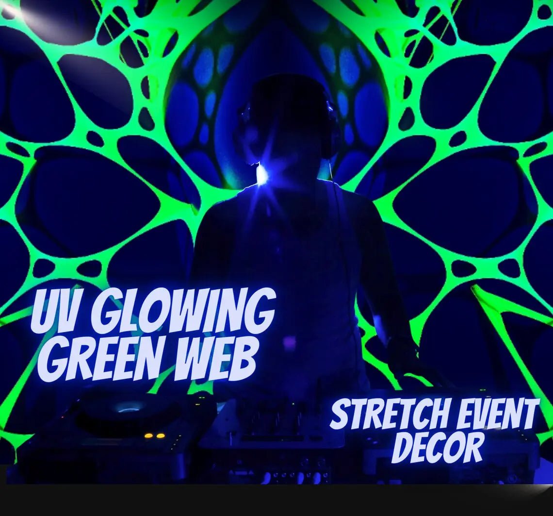 Uv Décor Neon tapestry x3 Pack Webbing Event Decorations| Lay-z-days ...